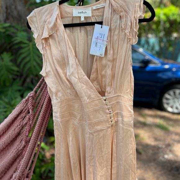 ba&sh | Dresses | Bash Paris Coralie Blush Pink Dress | Poshmark